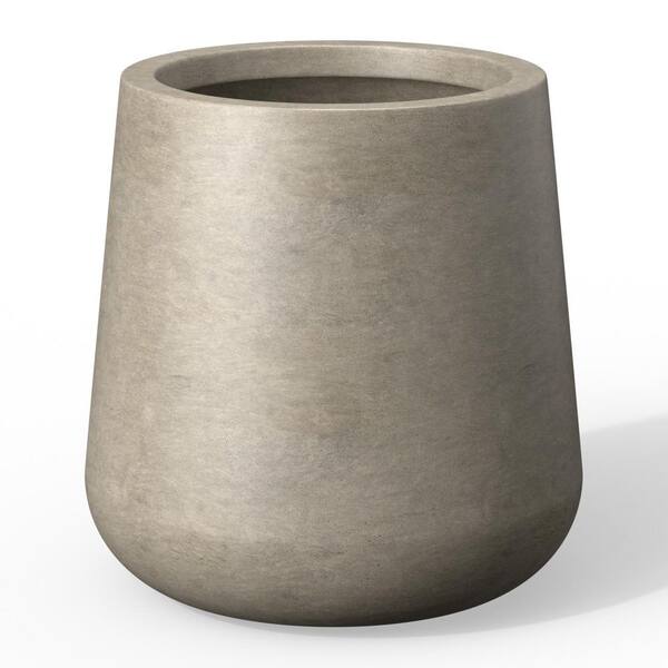 Sapcrete Modern 10 in. High Large Tall Square Light Gray Outdoor Cement ...