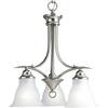 Progress Lighting Trinity Collection 3-Light Brushed Nickel Etched ...