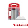 Milwaukee General Purpose Utility Blades with Dispenser (100-Piece) 48 ...