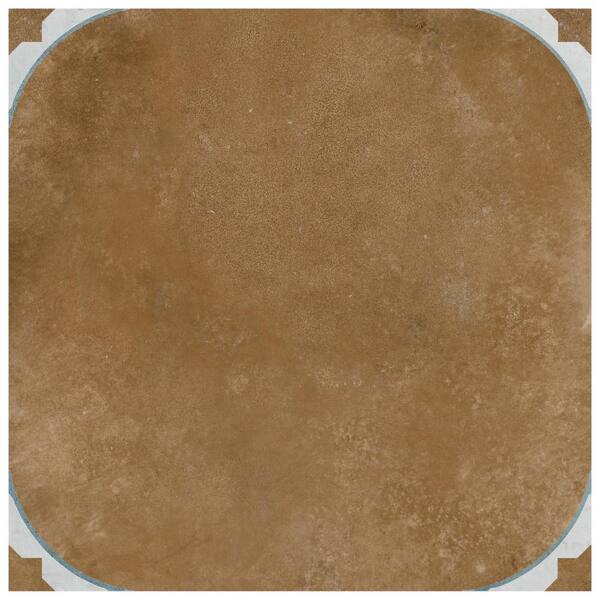 Merola Tile Tetuan Terra 17-3/8 in. x 17-3/8 in. Porcelain Floor and ...