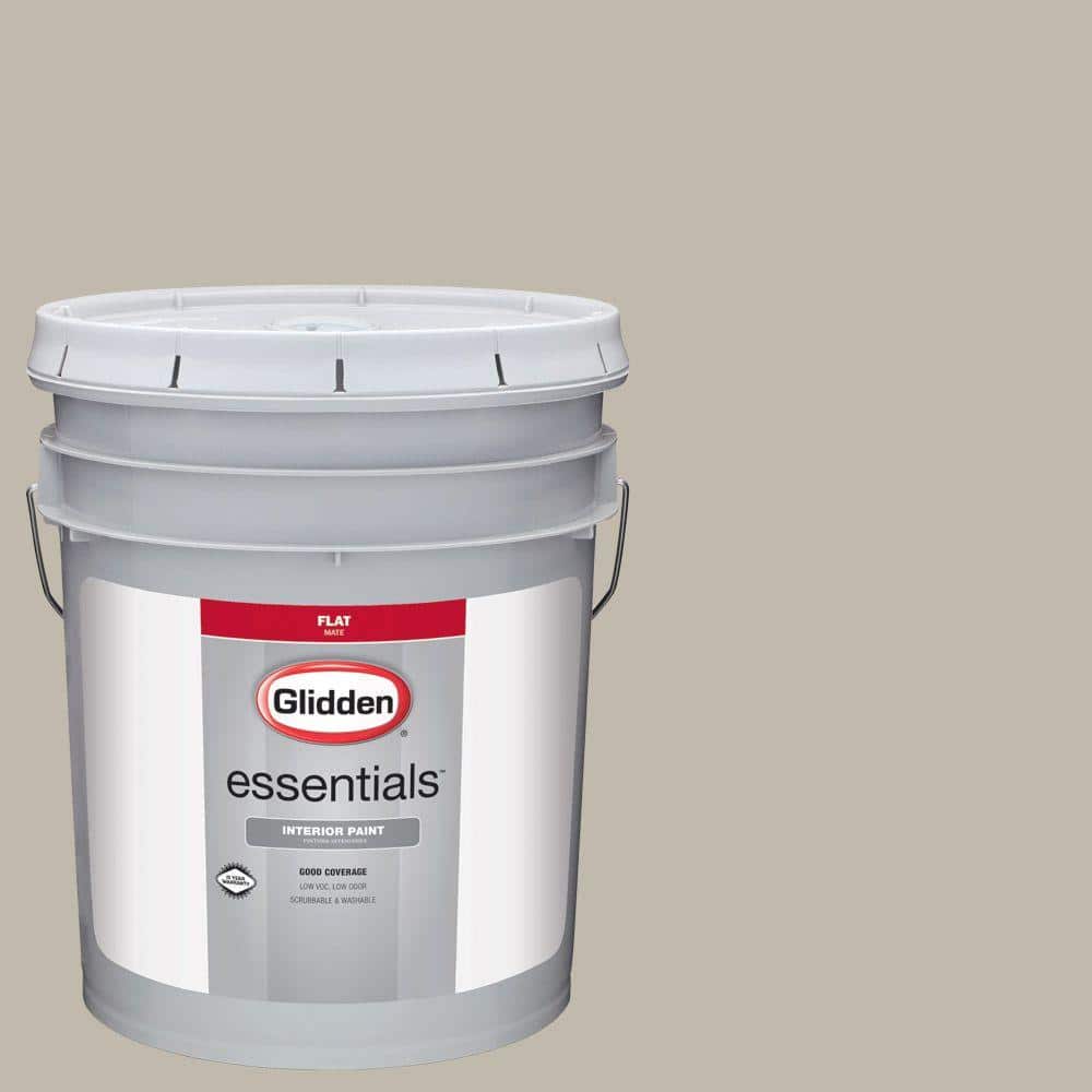 Glidden Essentials 5 gal. #HDGWN36D Silver Clamshell Flat Interior ...