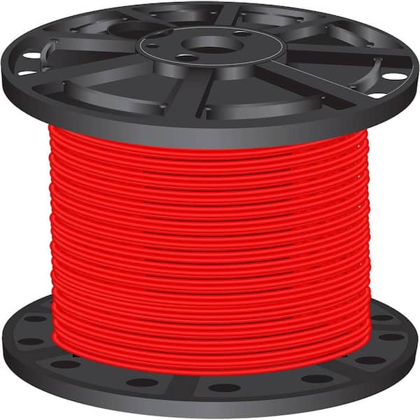 Southwire 500 ft. 10 Red Stranded CU XHHW Wire 37113803 - The Home Depot