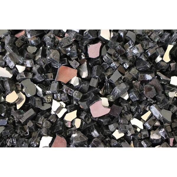 AZ Patio Heaters 20 lbs. Black Reflective Fire Glass RFGLASS-2-RBLK - The Home Depot