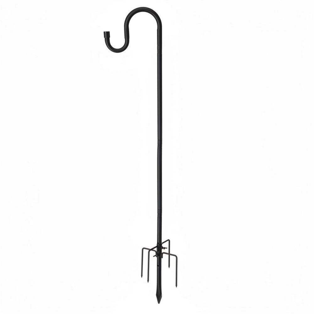 60 in. Metal Shepherds Hook, Heavy Duty 5-Prong Base, Splicing ...