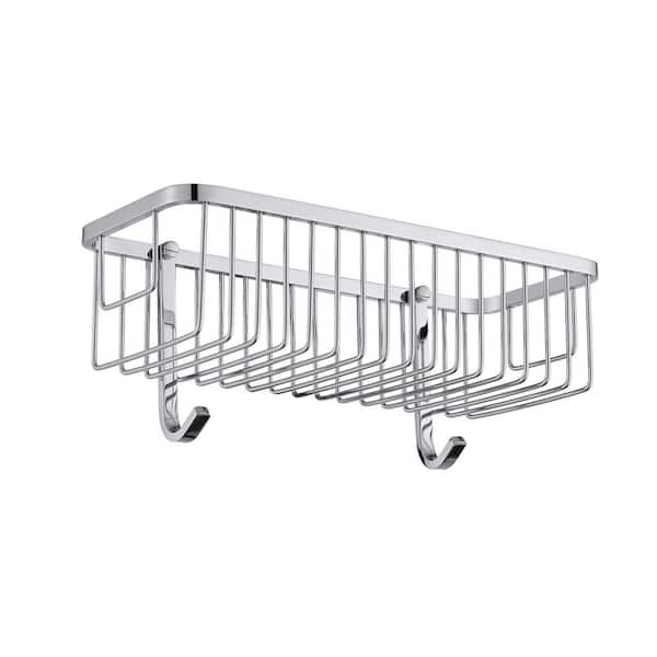 ruiling Wall Mounted Corner Shower Caddy Shower Basket in Polished ...