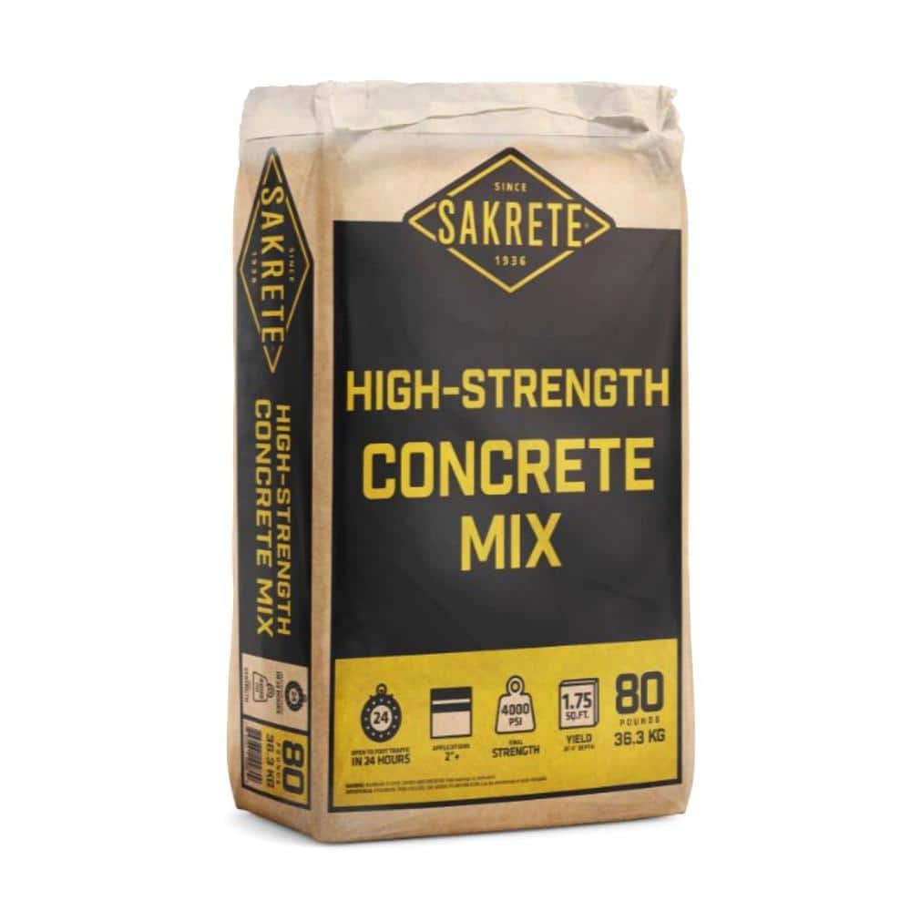 SAKRETE 80 lb. Gray Concrete Mix 65200390 - The Home Depot