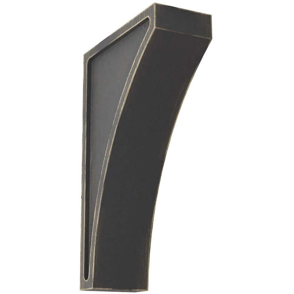 Ekena Millwork 3 in. x 12 in. x 7-1/2 in. Black Extra Large Lawson Wood ...