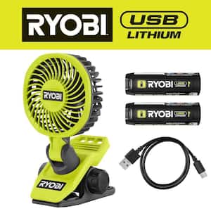 Ryobi fan and battery store