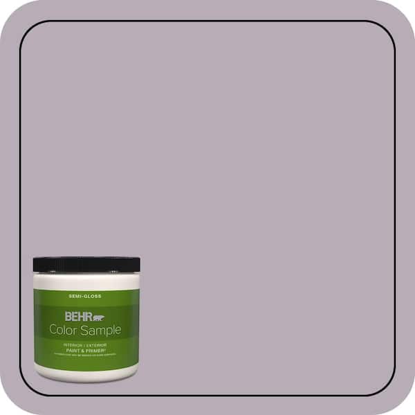 BEHR PREMIUM PLUS 8 oz. #670F-4 Silverberry Semi-Gloss Interior ...