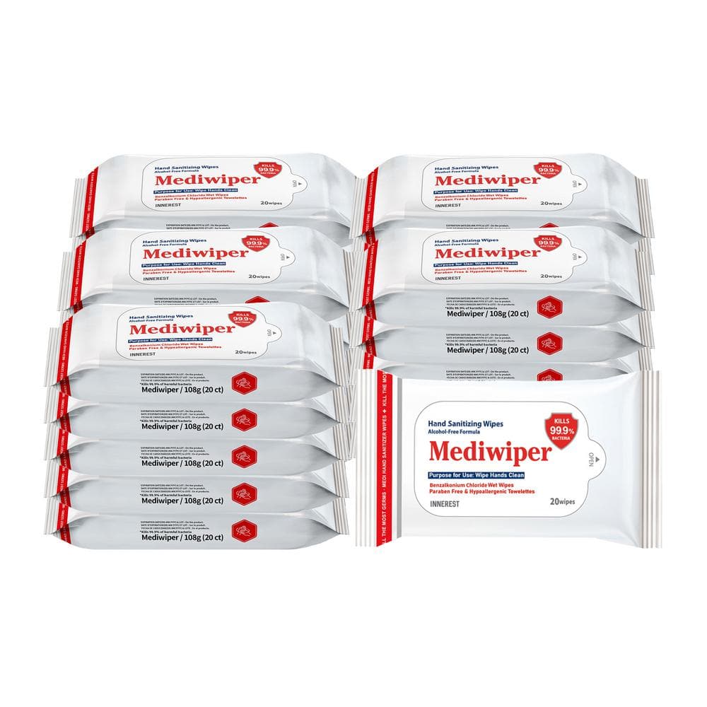 Mediwiper Hand Sanitizing Wet Wipes (20-Count, 25-Pack) MW_OHW020002_25 ...