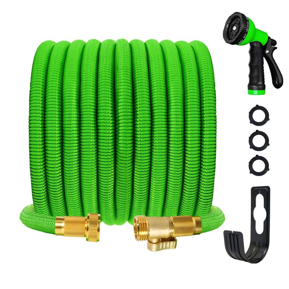 Aokia Expandable Garden Hose Set-3/4 in. Dia. x 100 ft. Light-Duty ...