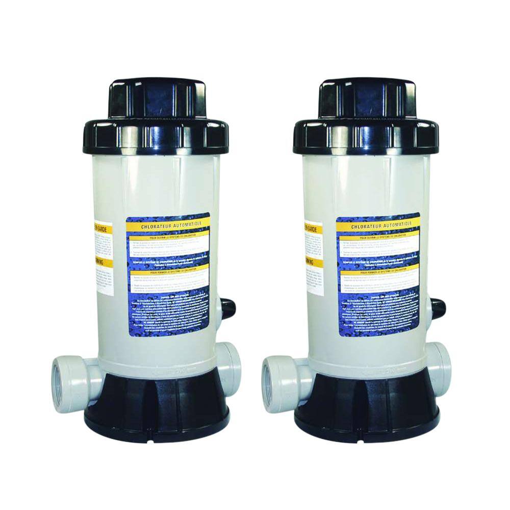 Swimline In-Line Above Ground Automatic Pool Chlorine Feeder (2-Pack) 2 ...