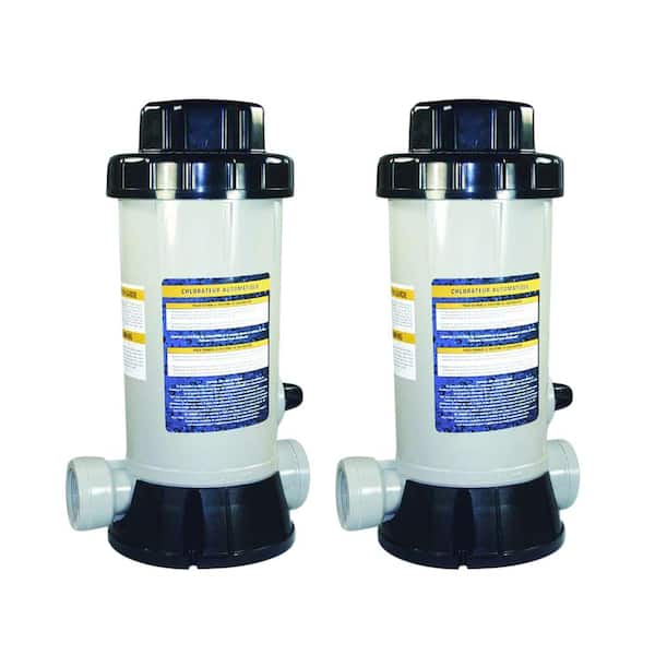 Swimline In-Line Above Ground Automatic Pool Chlorine Feeder (2-Pack) 2 ...