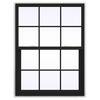 JELD-WEN 36 in. x 54 in. V-2500 Series Bronze Exterior/White Interior ...