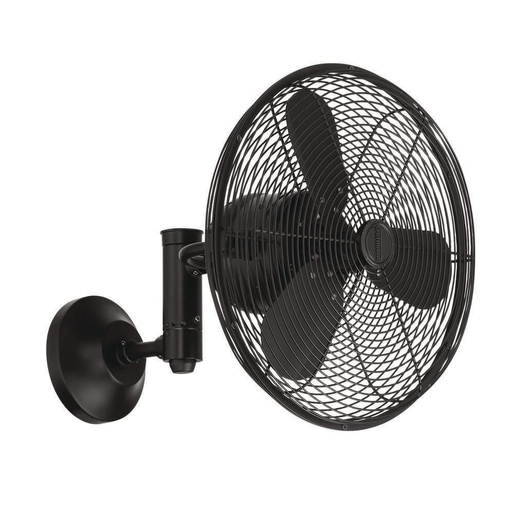 CRAFTMADE Bellows IV 16 inch 3 Speed Oscillating Flat Black Finish ...