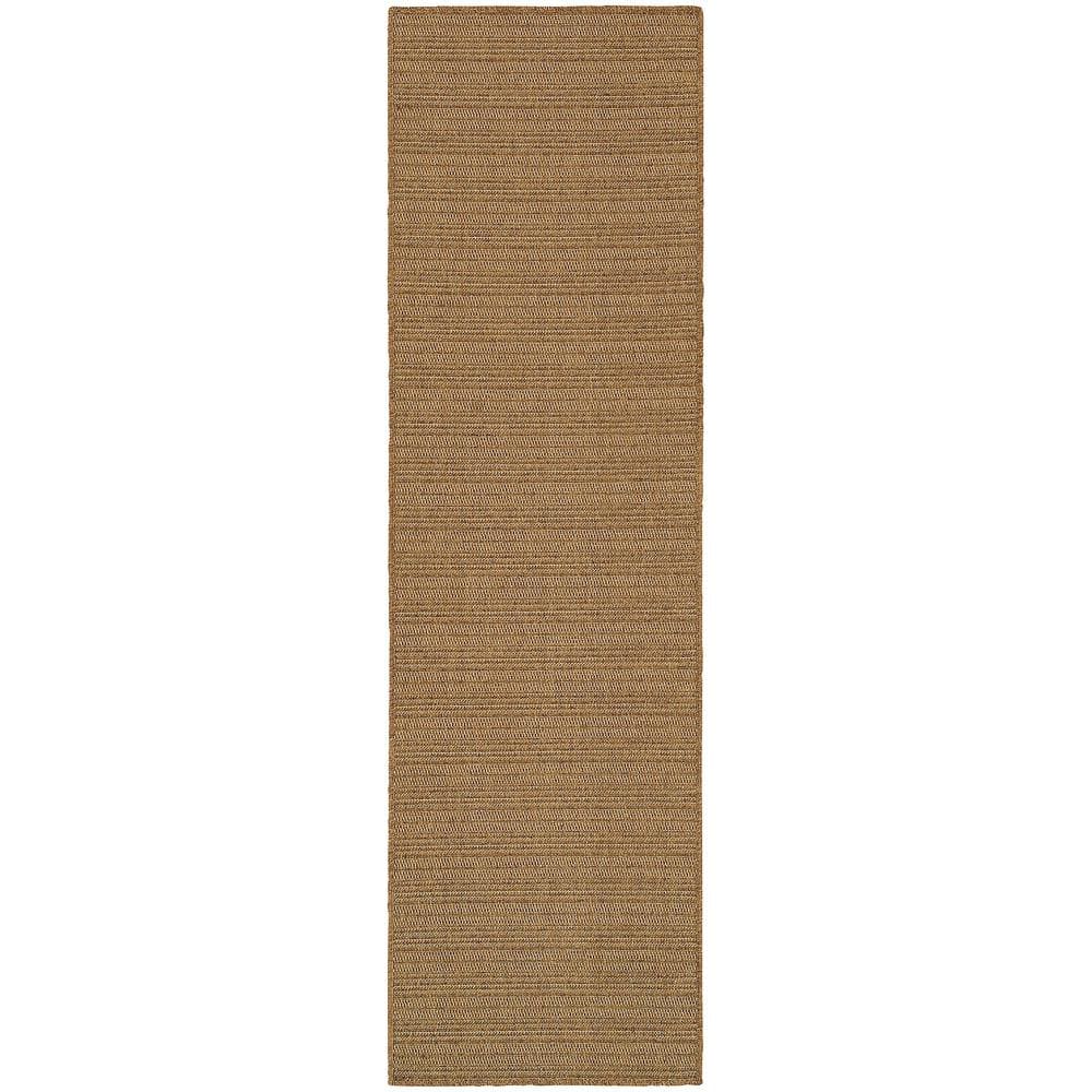 Home Decorators Collection Caicos Tan 2 ft. x 8 ft. Indoor/Outdoor ...