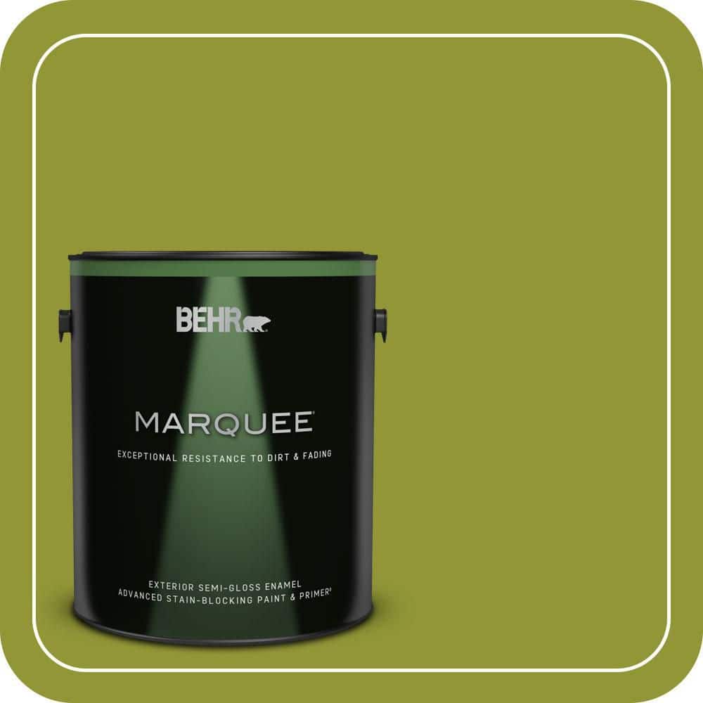 BEHR MARQUEE 1 gal. #S-H-410 Appletini Semi-Gloss Enamel Exterior Paint ...