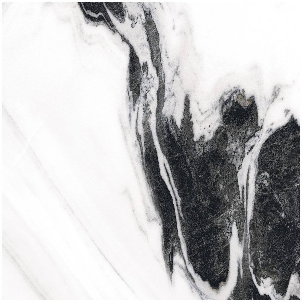 Ivy Hill Tile Magnus Wave 4 in. x 0.39 in. Matte Porcelain Marble Look ...