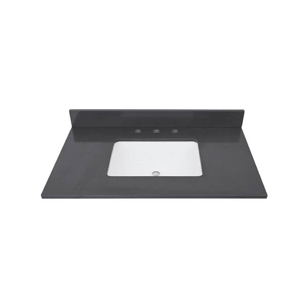 Avanity 37 in. W x 22 in. D Quartz Vanity Top in Lotte Radianz Ural ...