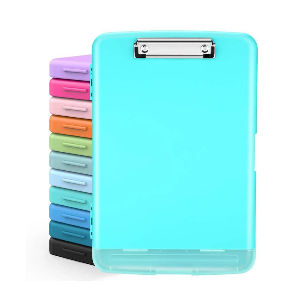 Afoxsos Clipboard with Storage Heavy Duty Plastic Clipboard Case High ...