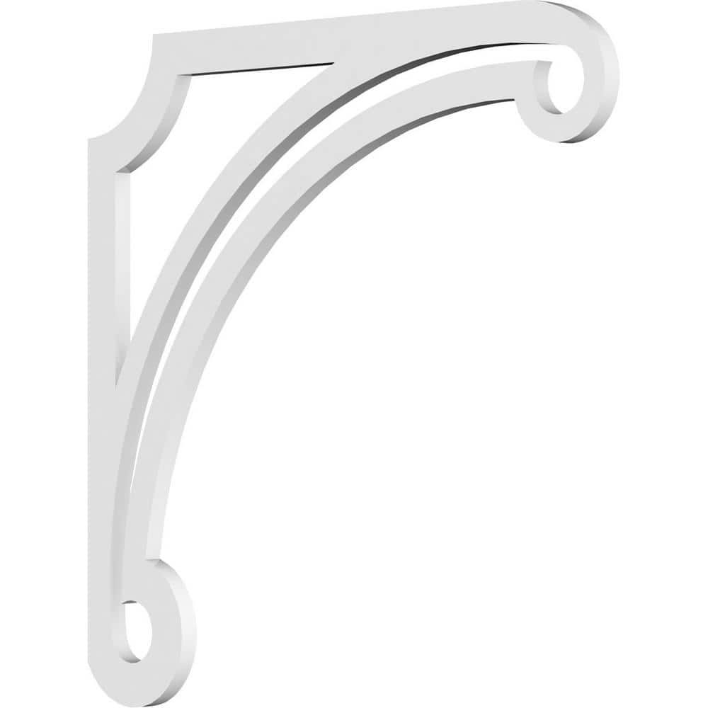 Ekena Millwork 5/8 in. W X 20 in. H X 20 in. D PVC Arch Bracket ...