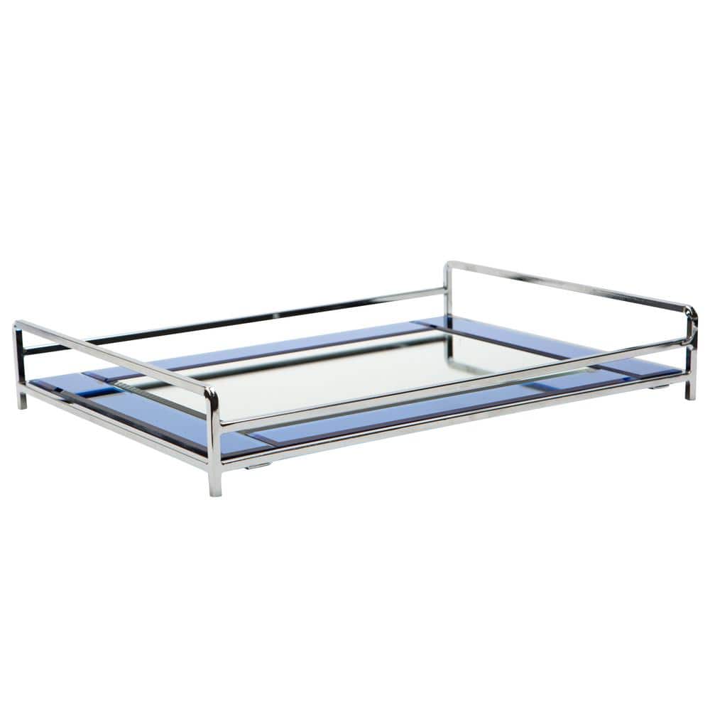 Home Details Vanity Tray with Blue Mirror 26516 - The Home Depot