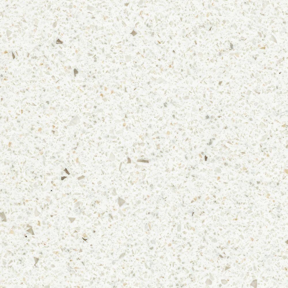 LG Hausys HI-MACS 2 in. Solid Surface Countertop Sample in Milky Way LG ...
