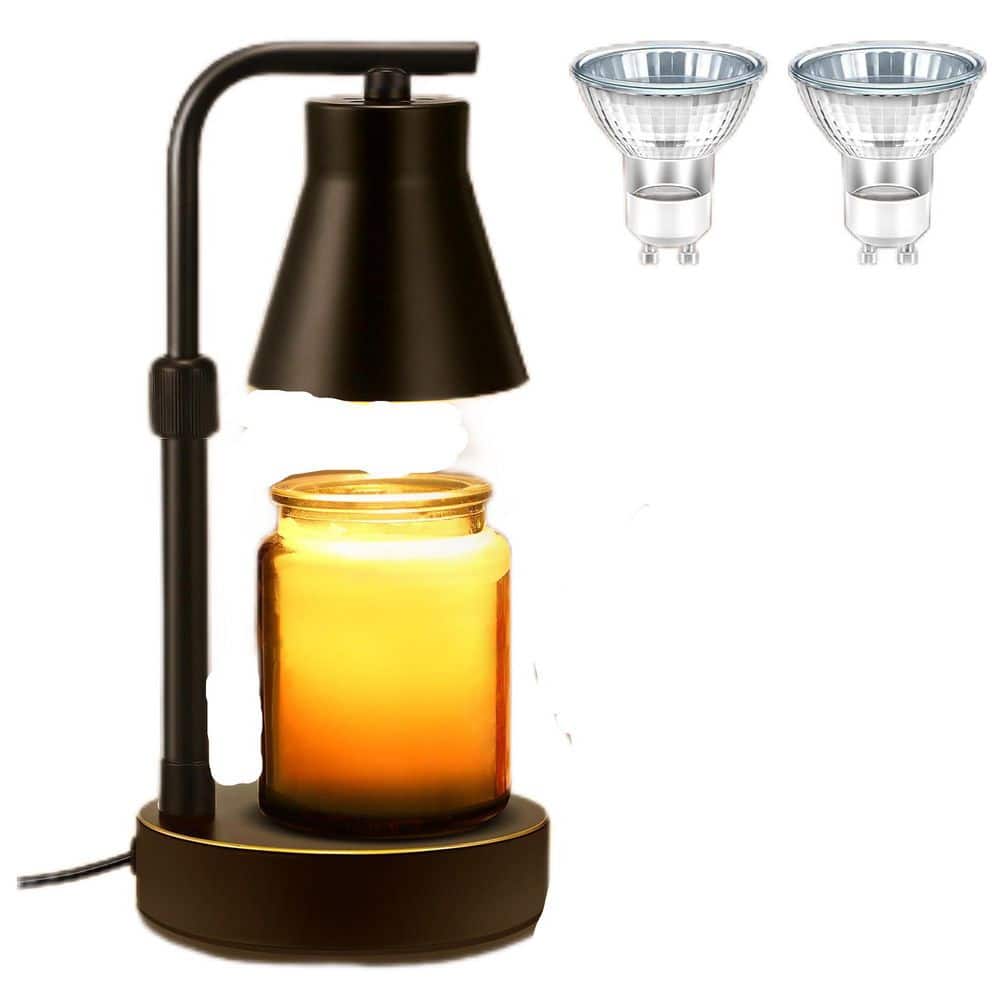Emeritpro Black Candle Desk Lamp with Dimmable Rotary Switch and 2 GU10 ...