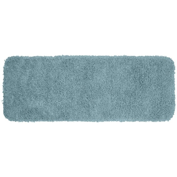 Garland Rug Jazz Basin Blue 22 in. x 60 in. Washable Bathroom Accent ...