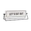 PARISLOFT Let's Eat Out/Let's Stay Home Wood and Metal Rotating ...