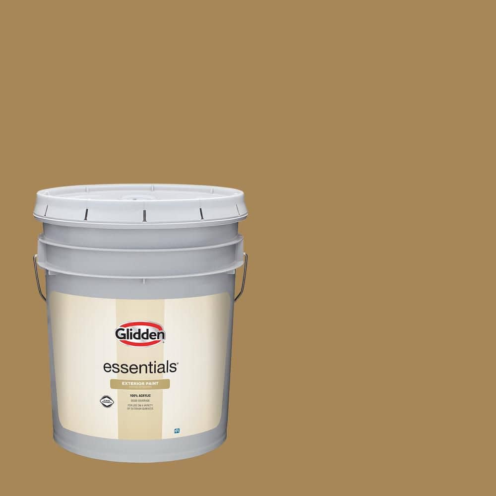 Glidden Essentials 5 gal. PPG1095-6 Chicory Satin Exterior Paint ...