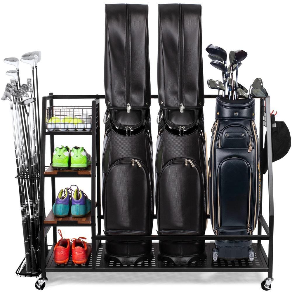 Sttoraboks Golf Bags Storage Garage Organizer Golf Bag Rack for 3 Golf ...