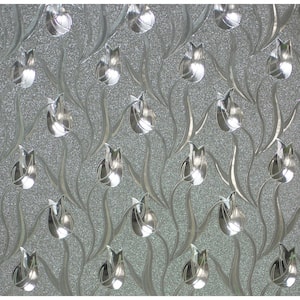 Advantage Ina Silver Geometric Vinyl Strippable Roll (Covers 56.4 sq ...