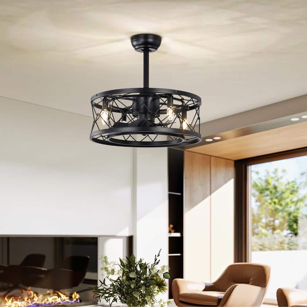 Reviews for Sunpez 20 in. Indoor/Outdoor Matte Black Industrial Style ...