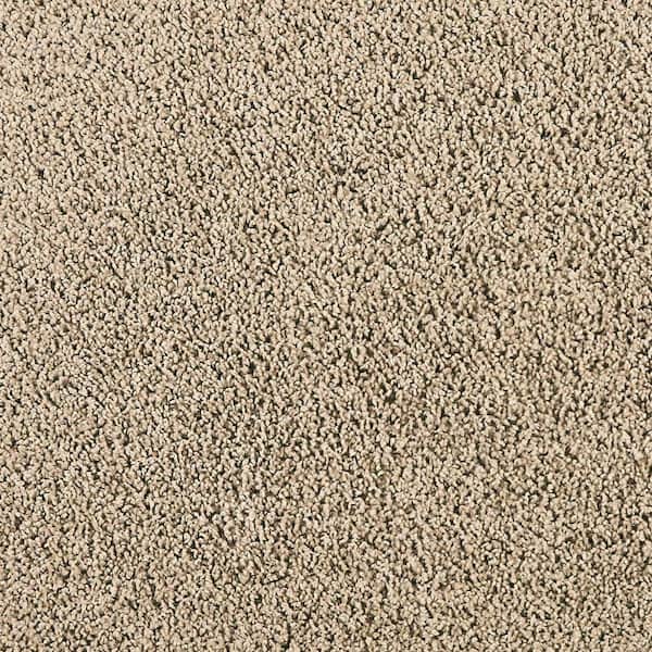 TrafficMaster Whisk and Whimsy II-Safari Tan-Brown 34 oz. Polyester ...