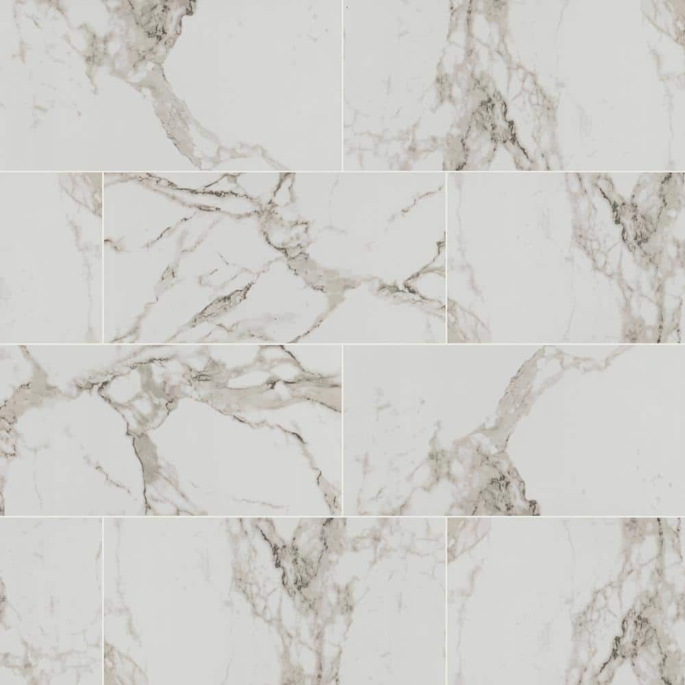 Reviews for MSI Crystal Bianco 12 in. x 24 in. Polished Porcelain Stone ...