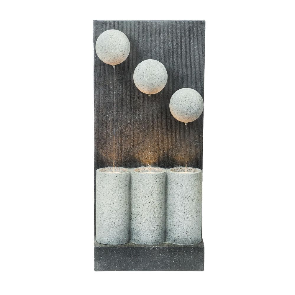 Alpine Corporation 37 in. Tall Indoor/Outdoor 3-Tier Modern Infinity ...