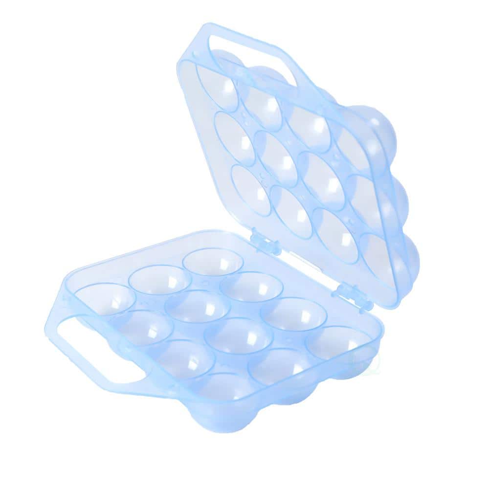 Basicwise Clear Plastic Egg Carton, 12 Egg Holder Carrying Case with ...