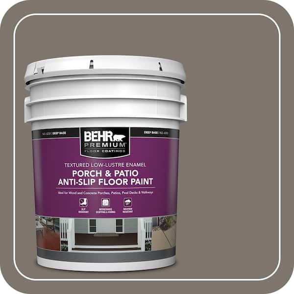 BEHR PREMIUM 5 gal. #PPU24-06 Slippery Shale Textured Low-Lustre Enamel ...