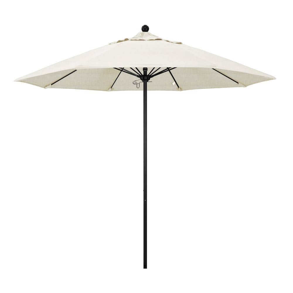 Reviews for California Umbrella 9 ft. Black Aluminum Commercial Market ...