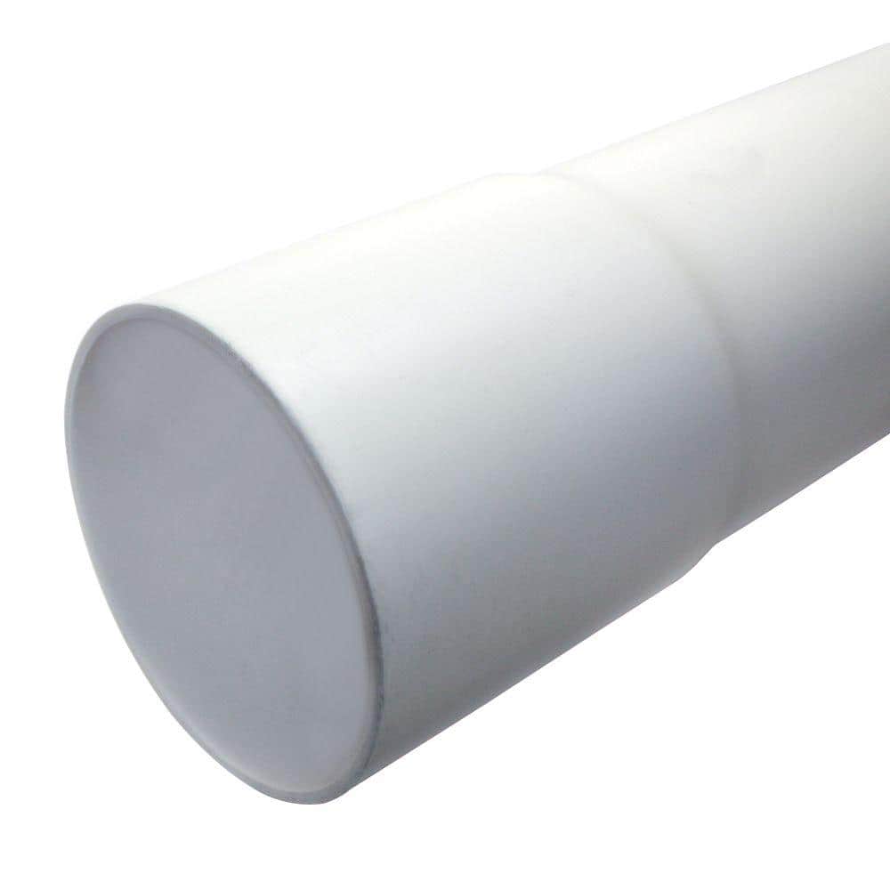 JM EAGLE 4 in. x 10 ft. Rigid PVC SDR35 Gravity Sewer Pipe White Belled ...