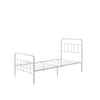 Zinus Florence White Metal Frame Twin Platform Bed FRBF-PT - The Home Depot