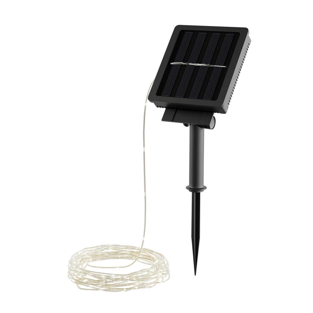 Pure Garden 100-Light 38.65 ft. Solar Integrated LED String Lights in ...