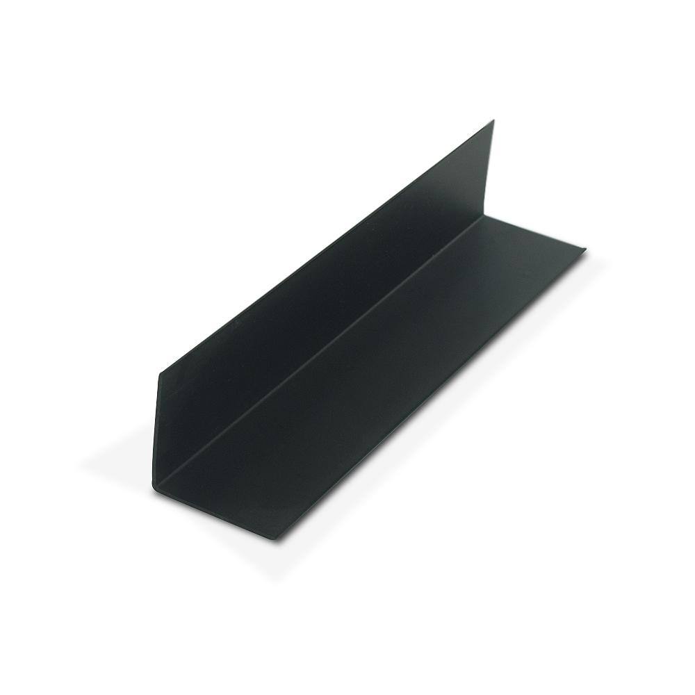 Outwater 1-1/2 in. D x 1-1/2 in. W x 48 in. L Black Styrene Plastic 90 ...