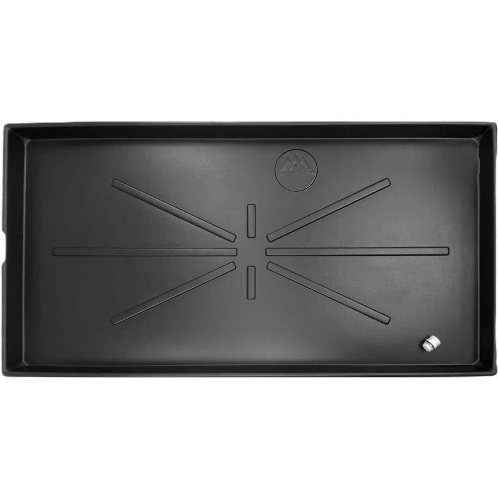 AMERICAN BUILT PRO 64 in. x 34 in. Heavy Duty Plastic HVAC Condensate ...