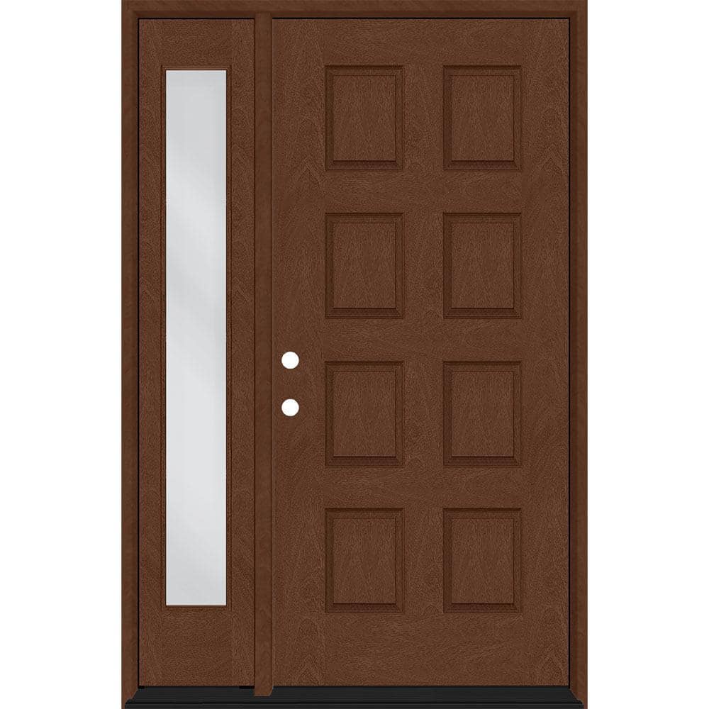 Steves & Sons Regency 59 in. x 80 in. 8-Panel RHIS Chestnut Stain ...
