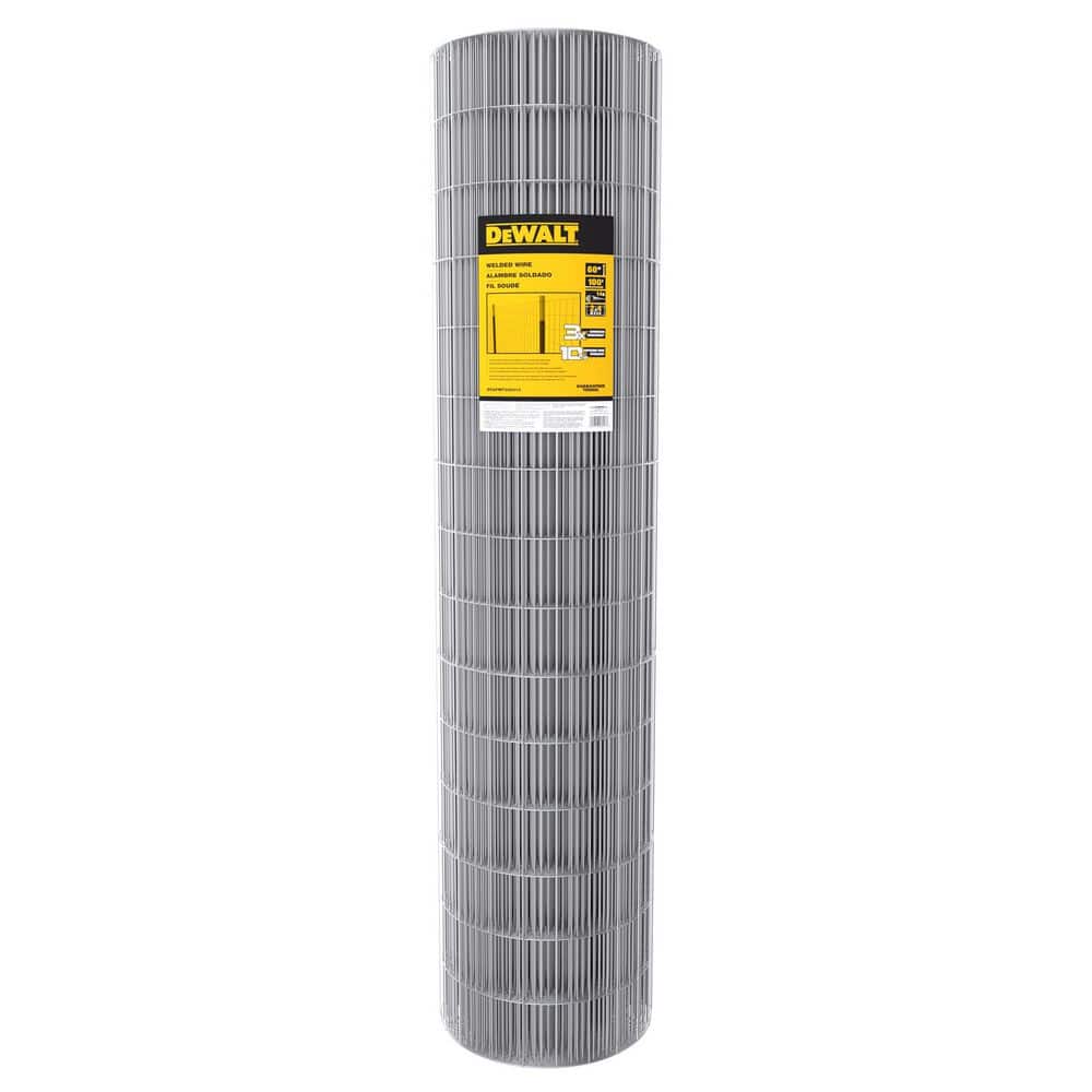 DEWALT 60 in. x 100 ft. 14 Gauge 2 in. x 4 in. Mesh Galvanized Steel ...