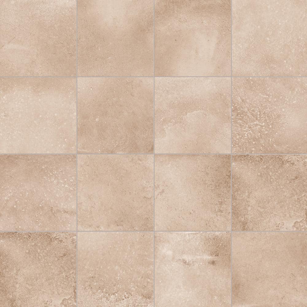 Merola Tile Atlas Cotto 9-3/4 in. x 9-3/4 in. Porcelain Floor and Wall ...