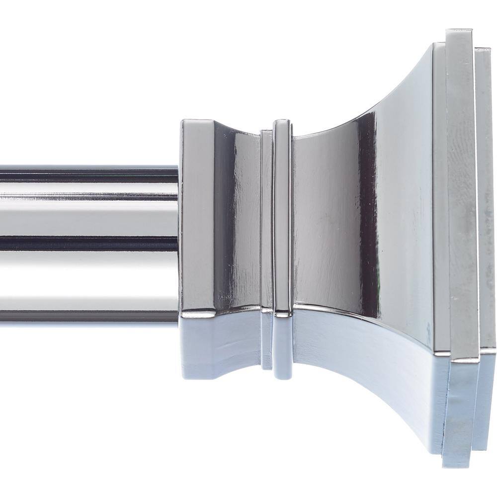 Art Decor 10 ft. Non-Telescoping Drapery Single Rod 1 1/8 in. with ...