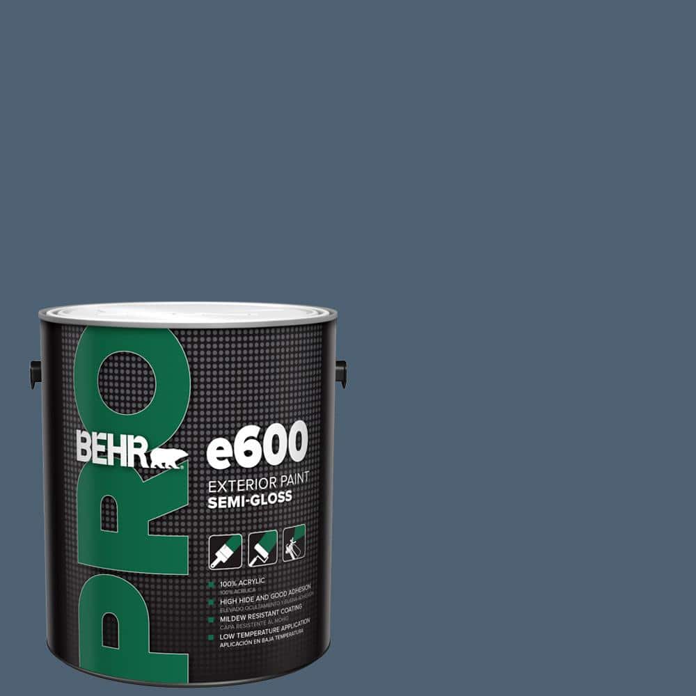 BEHR PRO 1 gal. #PPU14-19 English Channel Semi-Gloss Acrylic Exterior ...